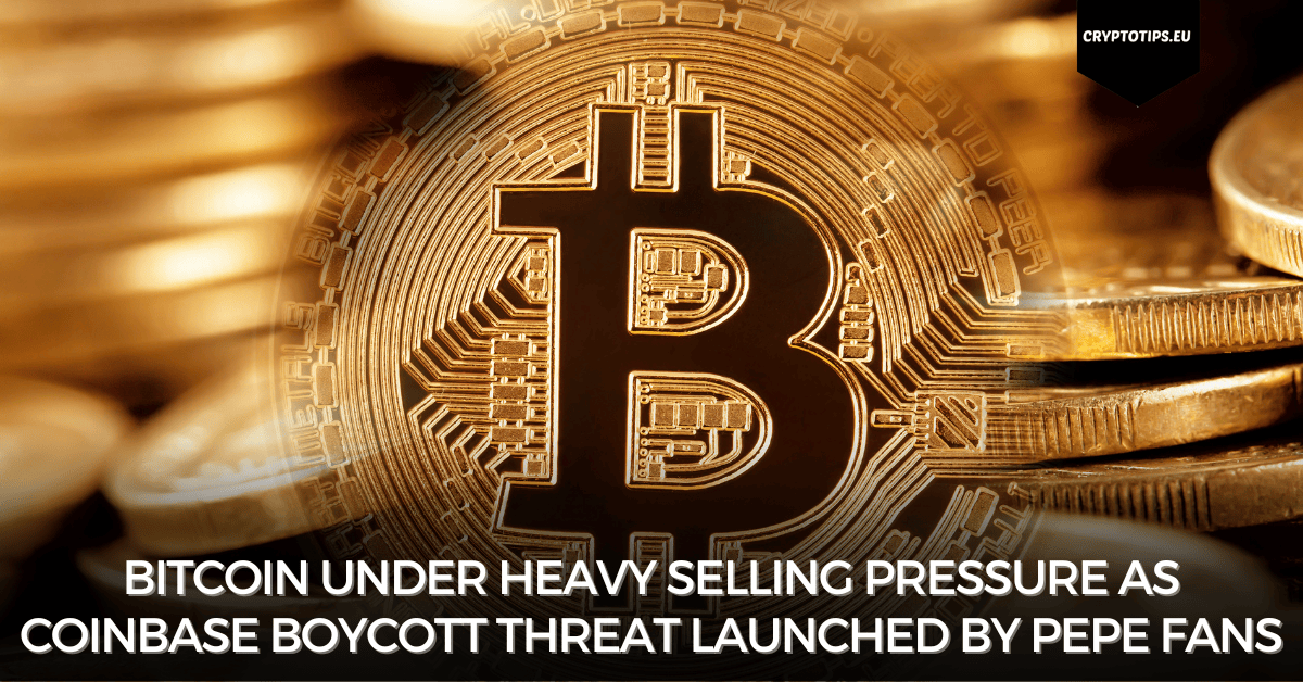 Bitcoin under heavy selling pressure as Coinbase boycott threat ...